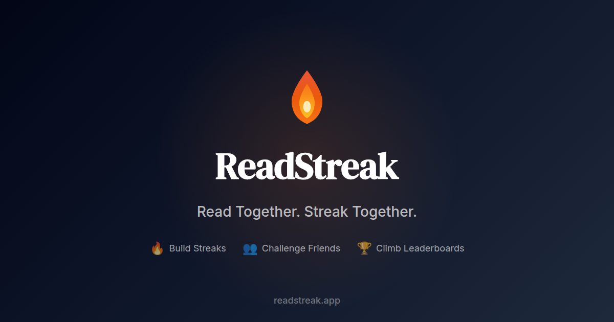 ReadStreak - Read Together. Streak Together.